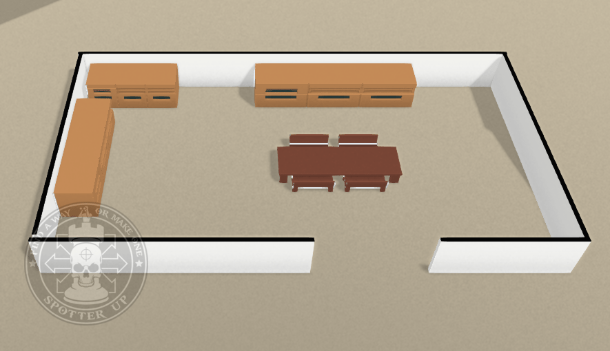 CQB Room with Furniture • Spotter Up