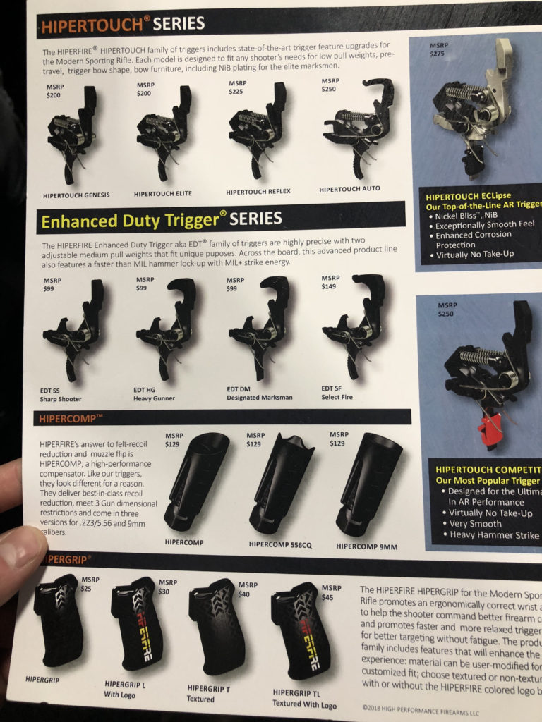 HIPERFIRE Performance Triggers and Rifle Upgrades: SHOT Show 2018 ...