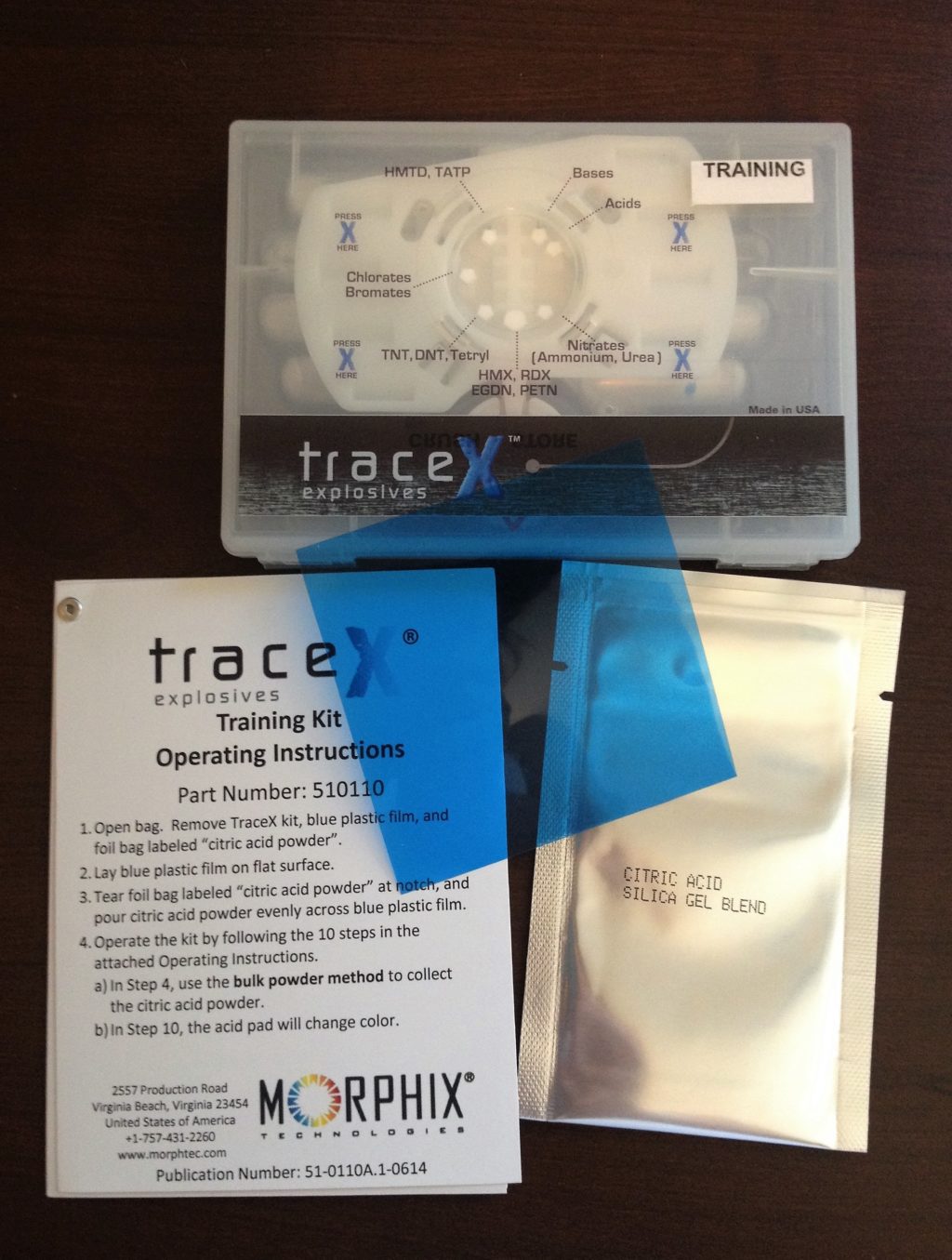 Morphix Technologies Explosive and Chemical Detection Kits • Spotter Up