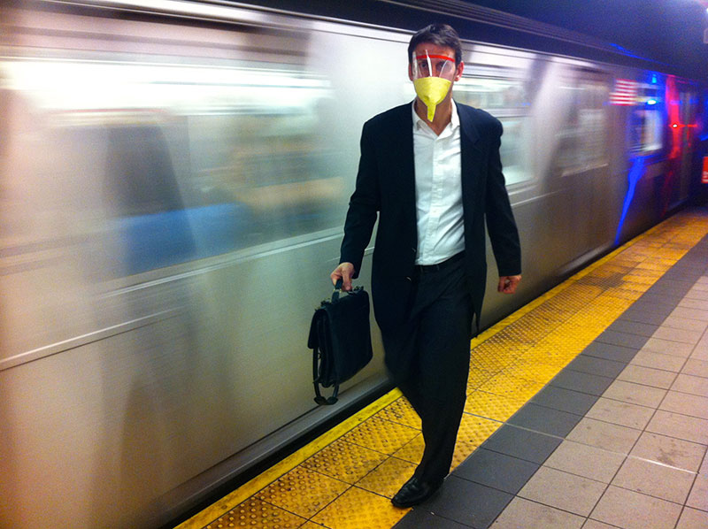 SABRE ReadiMask Adhesive Sealing Particle Respirator • Spotter Up