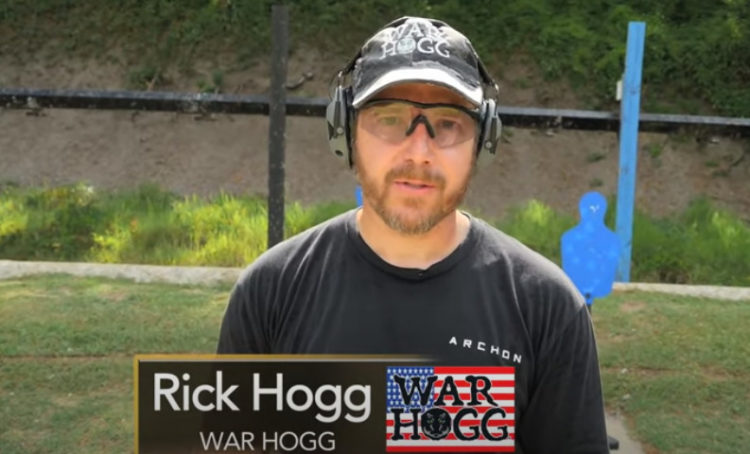 One handed shooting while working with a K9 Rick Hogg of WarHogg ...