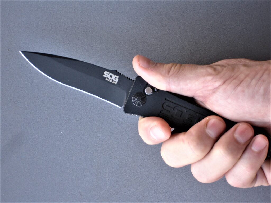 SOG Strat Ops Auto — Discreet Automatic Opening Knife for EDC • Spotter Up