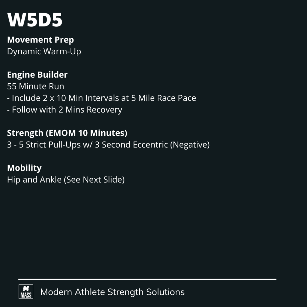 W5D5 - Modern Athlete Strength • Spotter Up