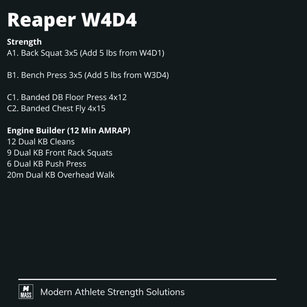 Reaper W4D4 - Modern Athlete Strength • Spotter Up