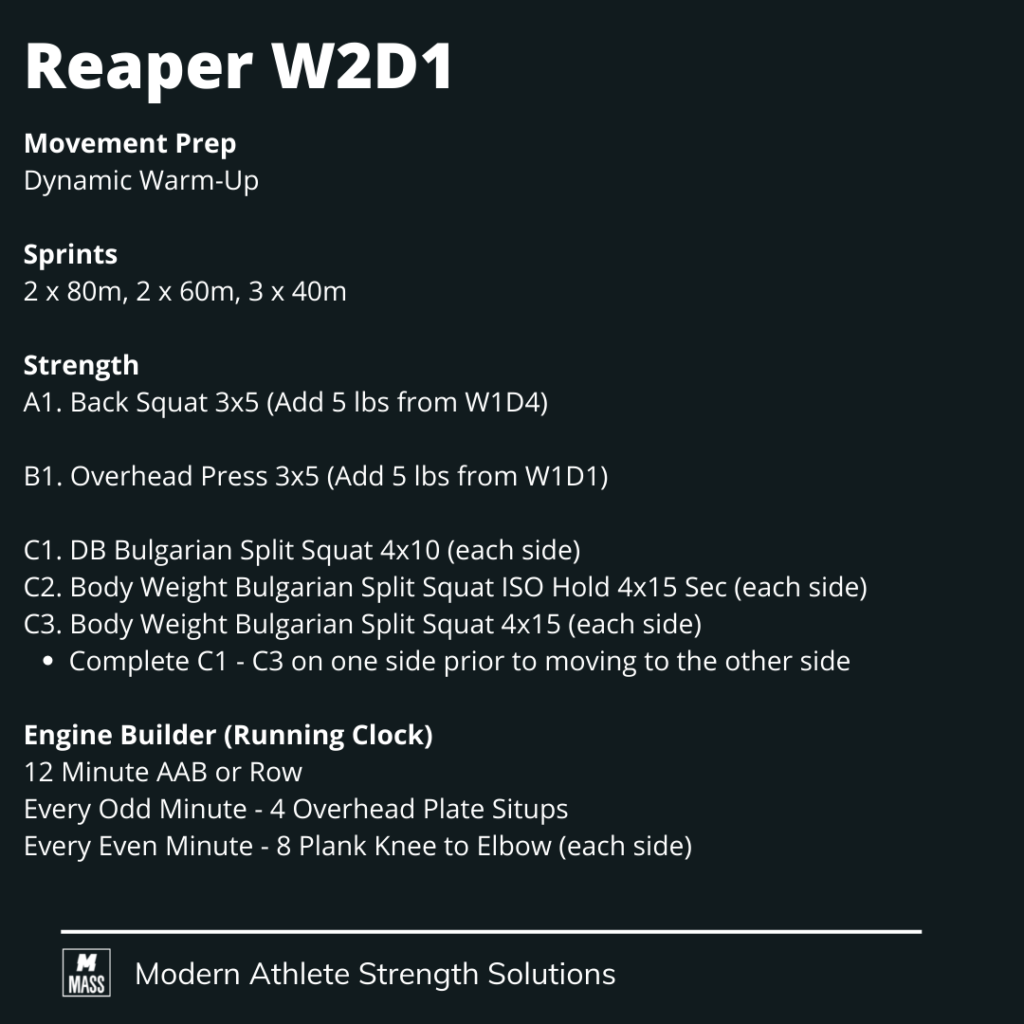 Reaper W2D1 • Spotter Up