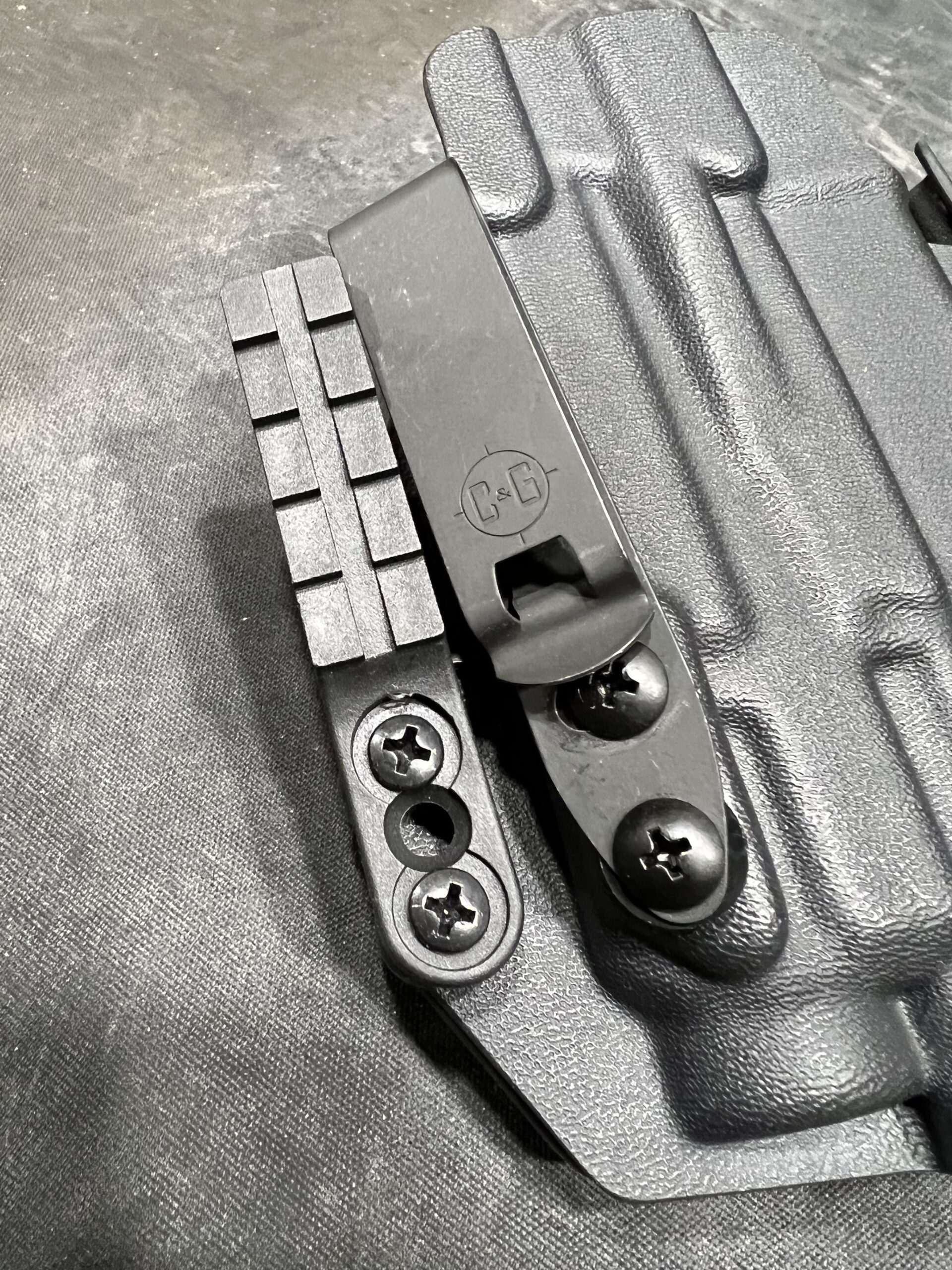 C&G Holsters MOD 1 Modular Holster System Black Kydex IWB (5) • Spotter Up