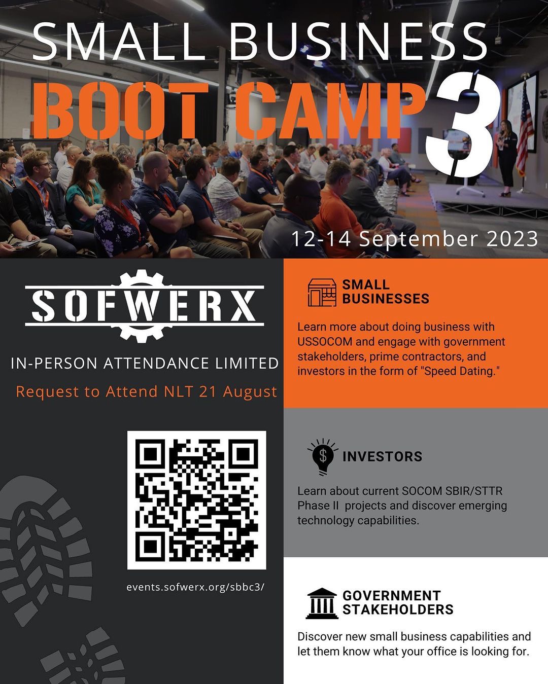 SOFWERX – Small Business Boot Camp • Spotter Up