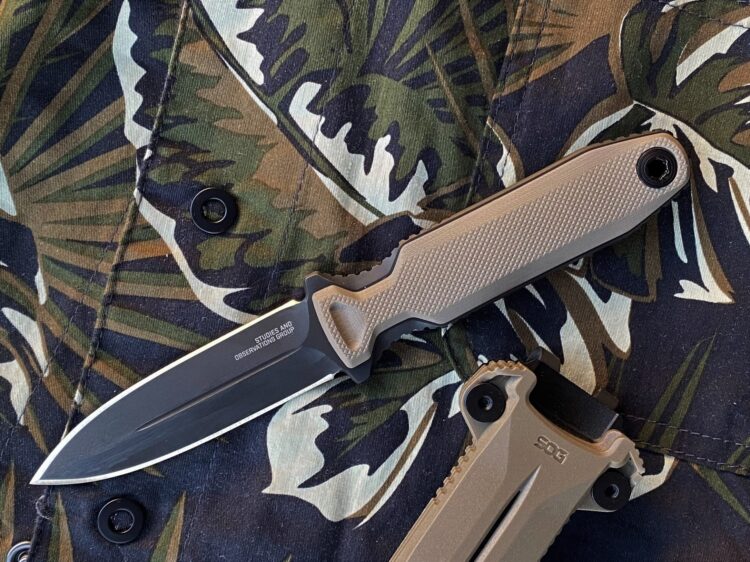 SOG Pentagon FX Covert Fixed Blade Knife • Spotter Up - Tactical Nexus