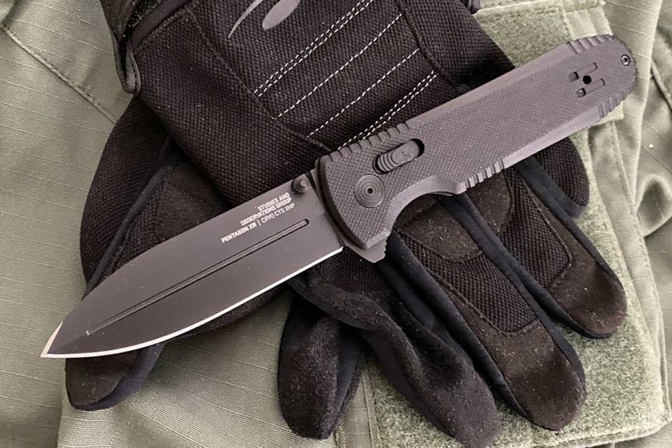 SOG Pentagon XR: Professional Use Folding Knife • Spotter Up