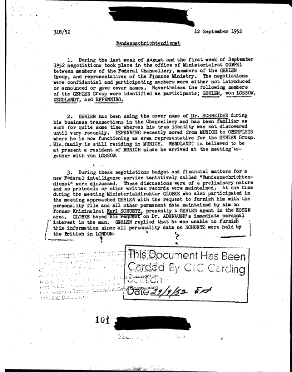 The Gehlen Organization: Controversial Postwar German Intelligence ...